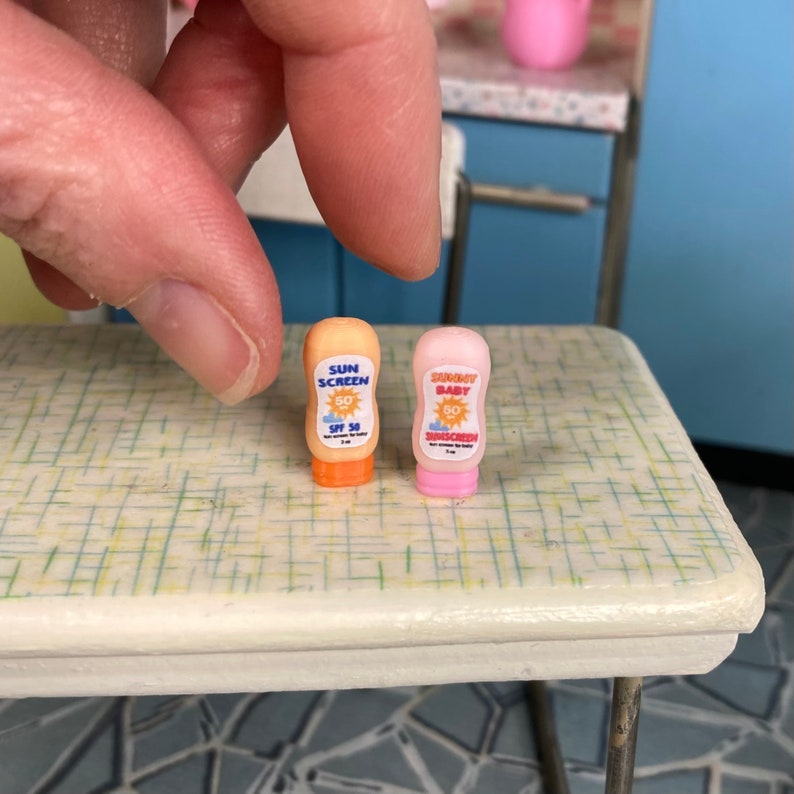 1:12 Dollhouse Miniature Sunscreen Bottle - Etsy