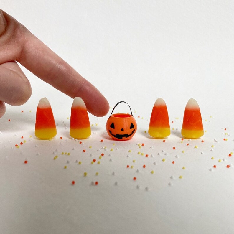 1:12 Pumpkin Bucket Dollhouse Miniature Candy Pail - Etsy