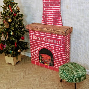 1:12 Printable Dollhouse Miniature Vintage Christmas Cardboard ...