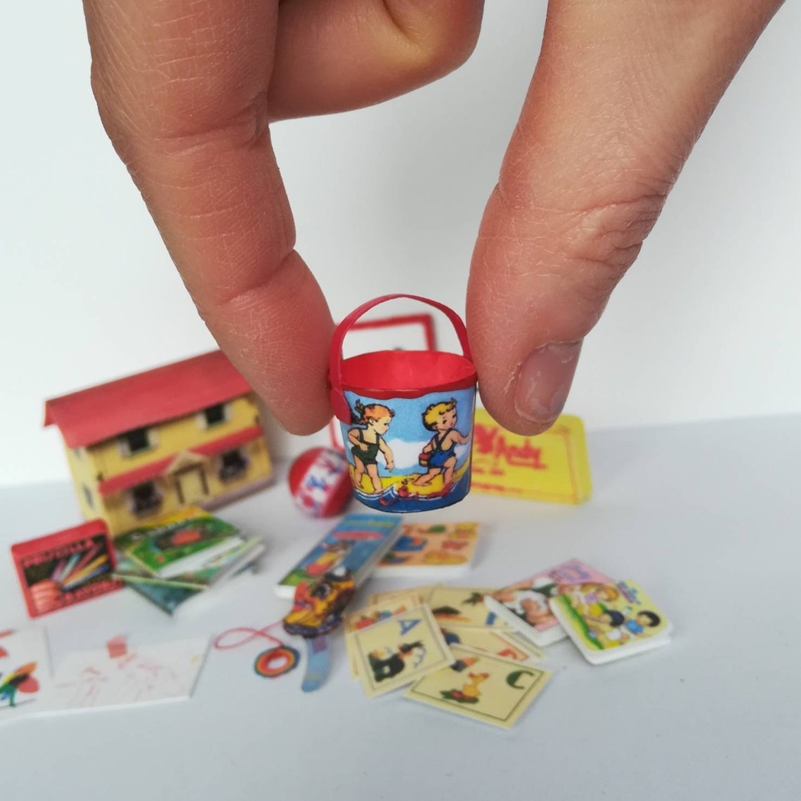 Printable Dollhouse Miniature Vintage Toys DIY Instant - Etsy