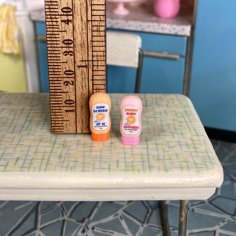 1:12 Dollhouse Miniature Sunscreen Bottle - Etsy