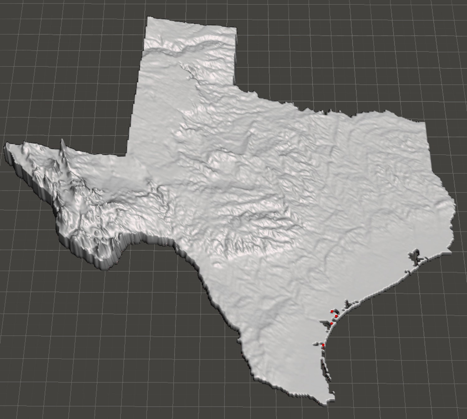 Texas 3D Model (STL Format) - Etsy