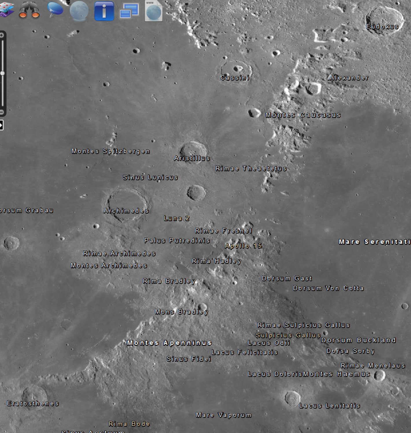 Moon Montes Apenninus 3D Model (STL Format) - Etsy