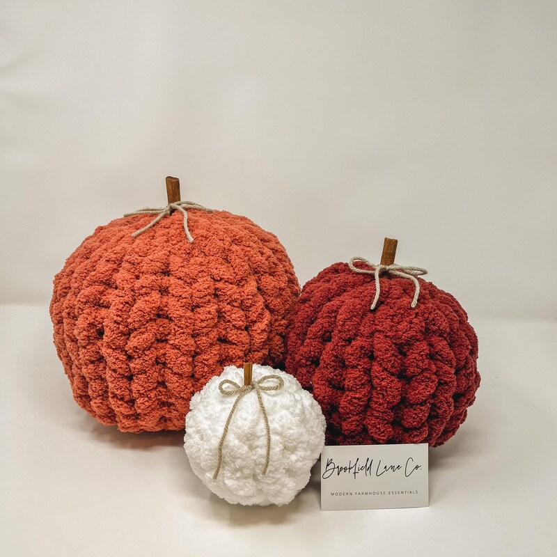 Chunky Yarn Pumpkin - Etsy