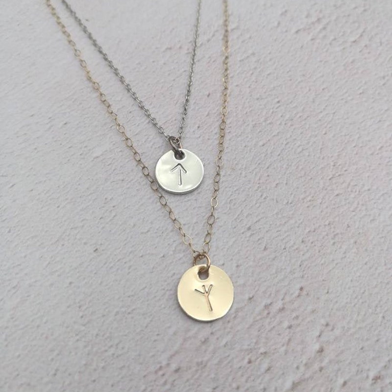 9ct Gold Viking Necklace - Etsy UK