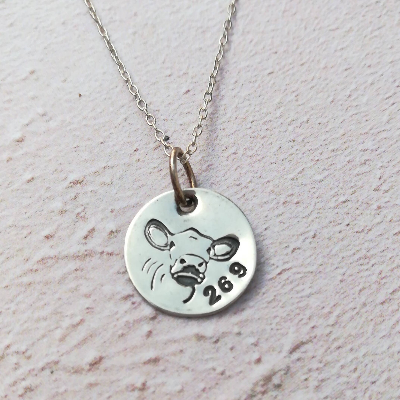 Vegan 269 Cow/calf Necklace | Etsy
