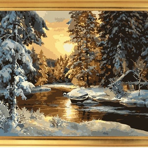 DIY Paint by Number Kit Bull Dog Art - Etsy