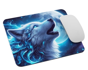 MOUSE PAD Howling Wolf Computer Mousepad NEW Mat Mouse Pad, Wolf ...