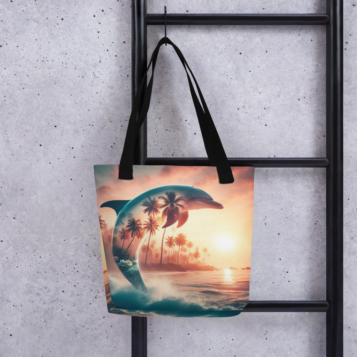 Sunset Beach Dolphin 300 DPI PNG Sublimation Design File - Etsy
