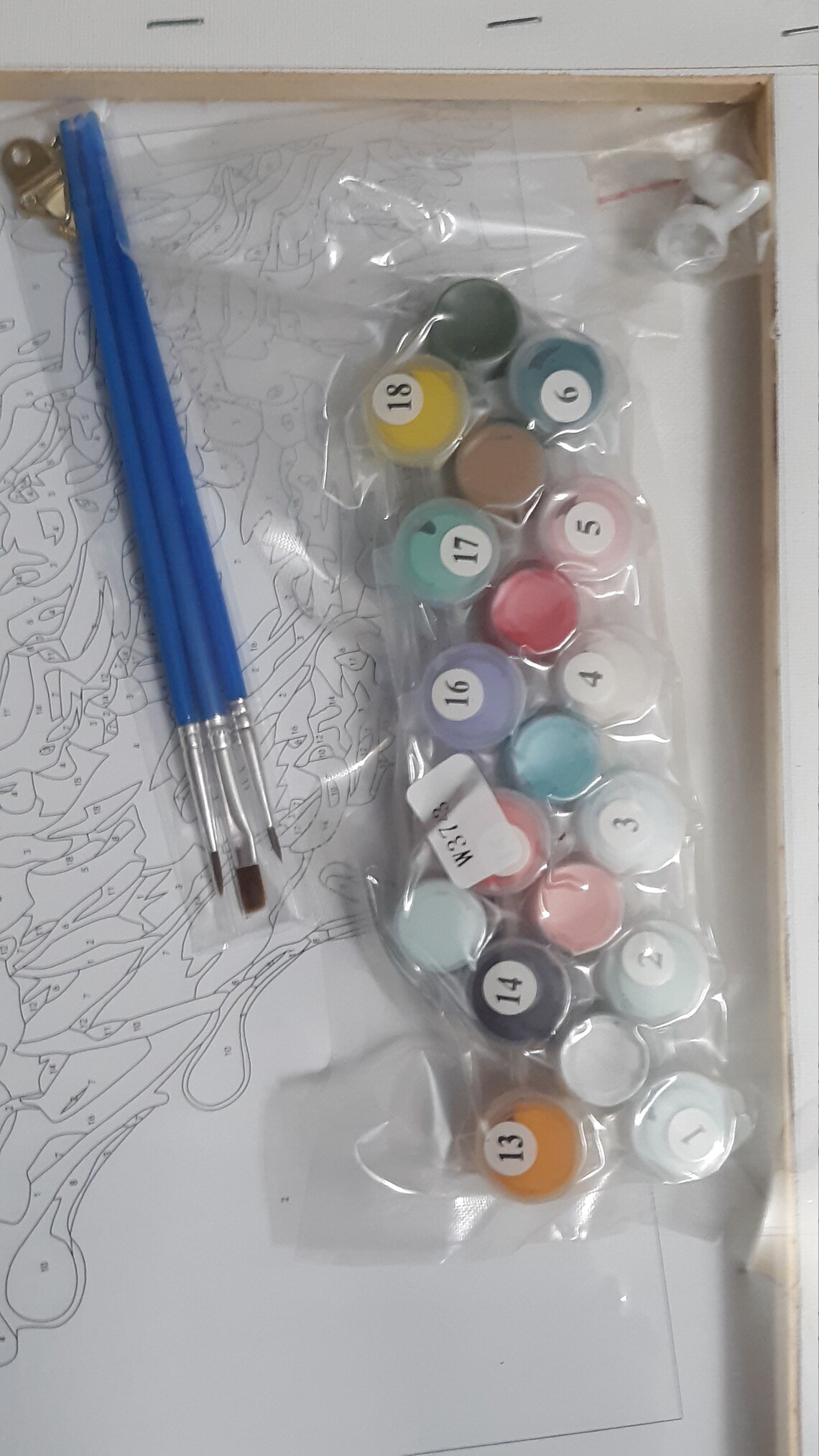 DIY Paint by Number Kit Bull Dog Art - Etsy