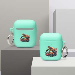 Colorful Sea Turtles in a Watercolor Print Rubber Case for Airpods® - Etsy