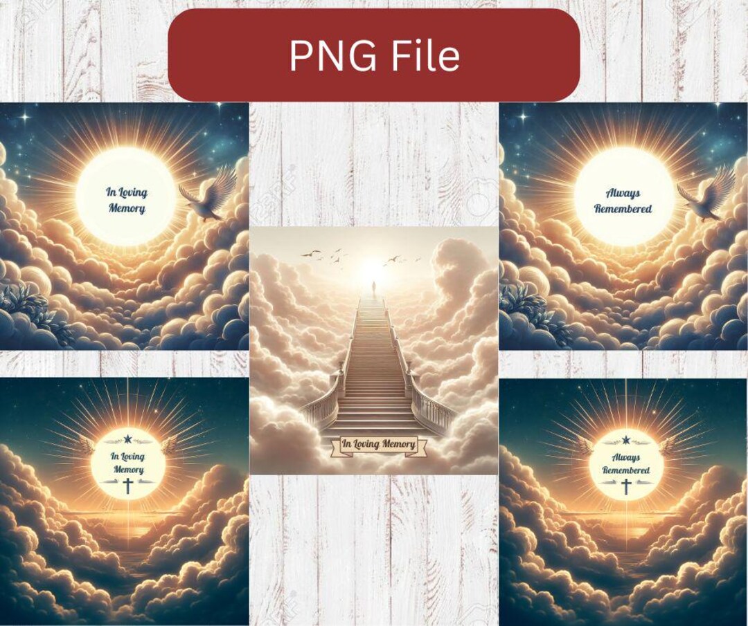 Funeral or Memorial in Loving Always Remembered Memory Print PNG Design ...