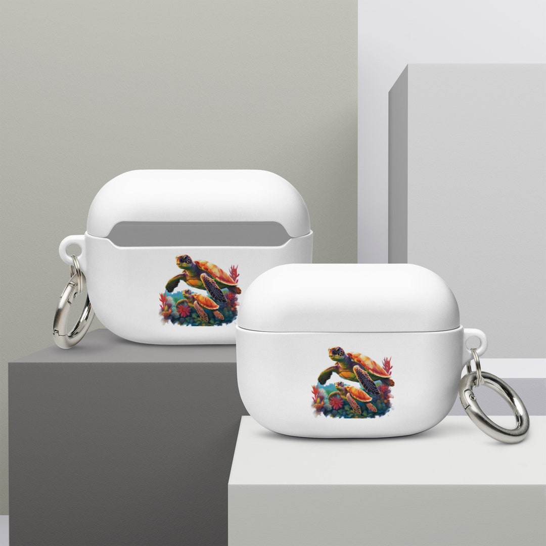 Colorful Sea Turtles in a Watercolor Print Rubber Case for Airpods® - Etsy