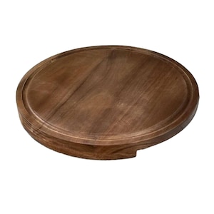 Round Walnut Acacia Corner Cutting Board- Sink Cutting Board Spring ...