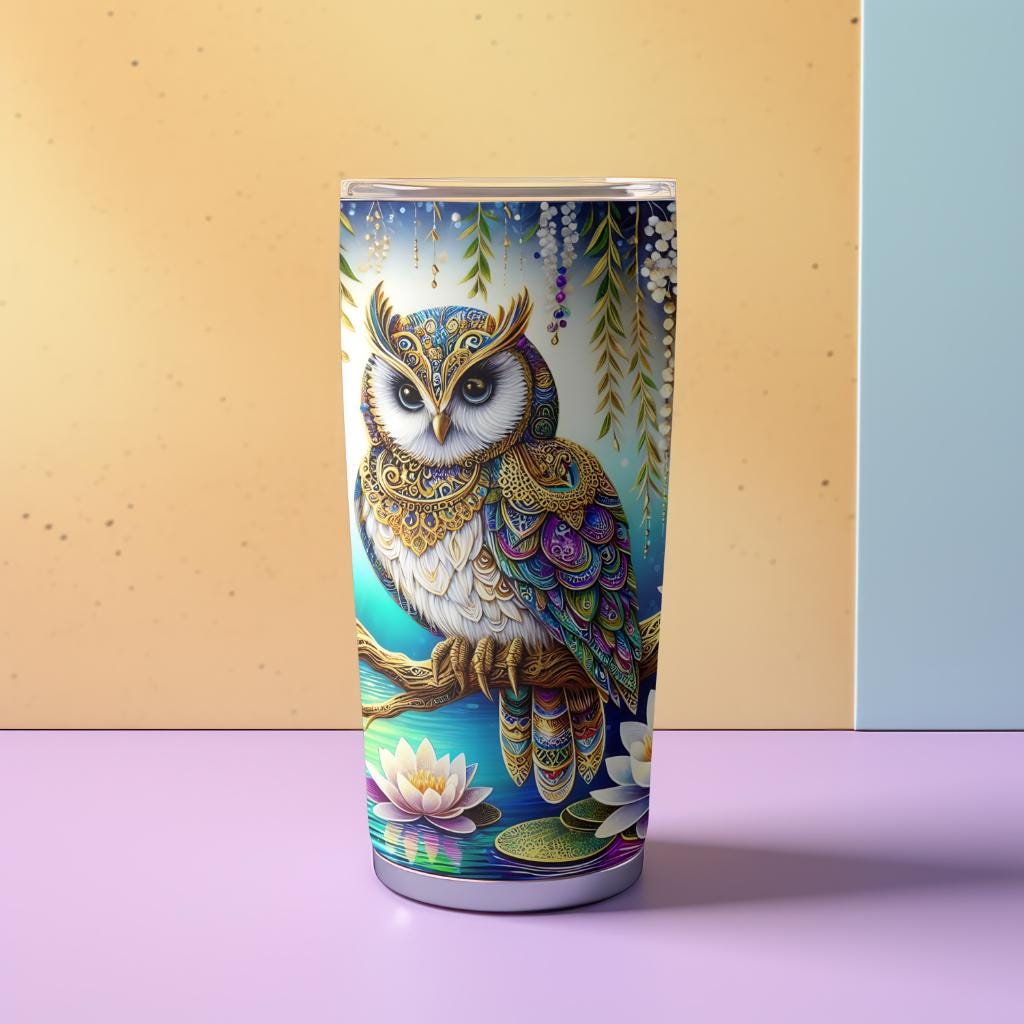 Beautiful and Bold Jeweled Owl Bundle Print PNG Sublimation Design File ...