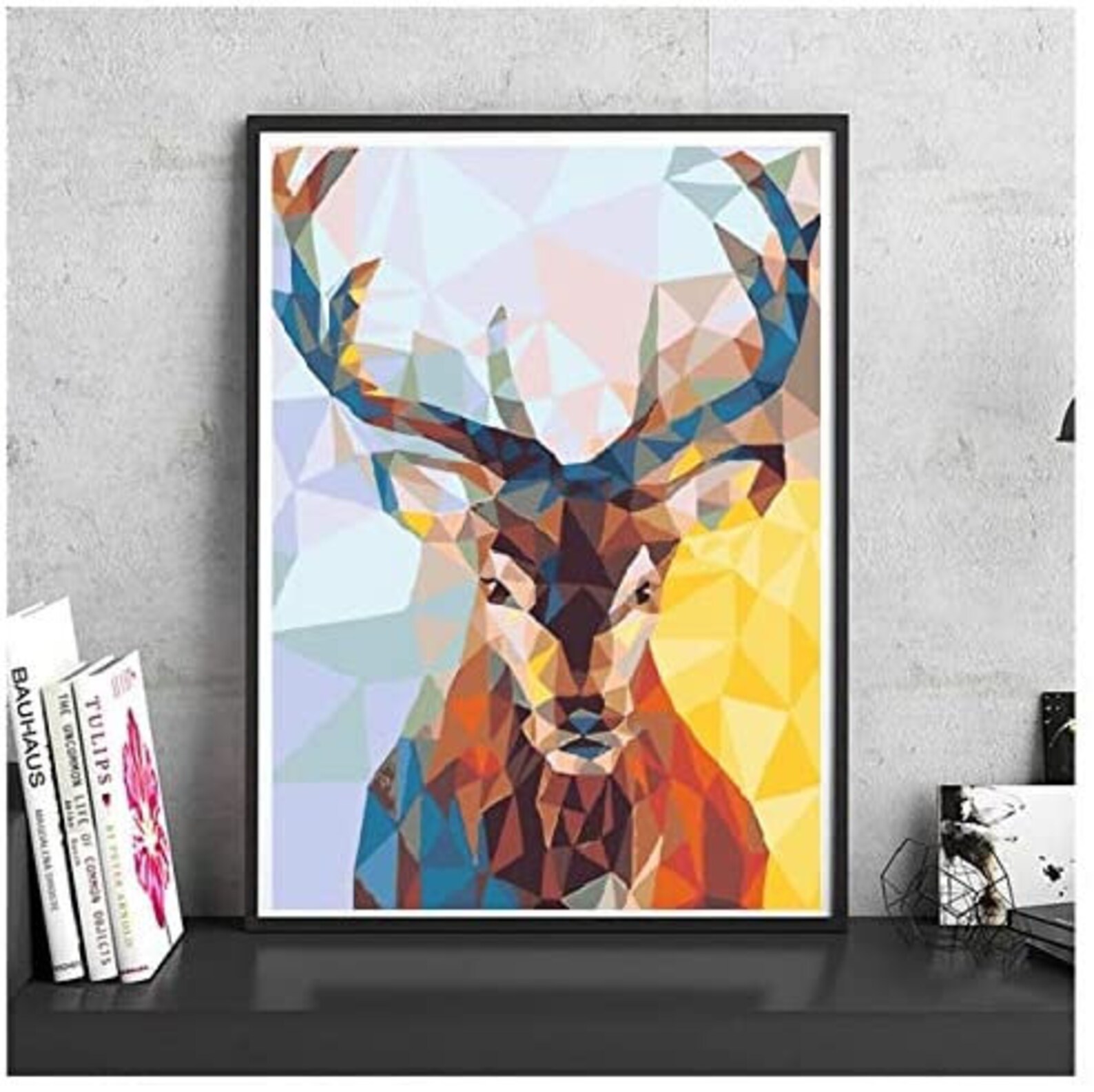 DIY Paint by Number Kit Deer Stretched Art Canvas With Paint - Etsy UK