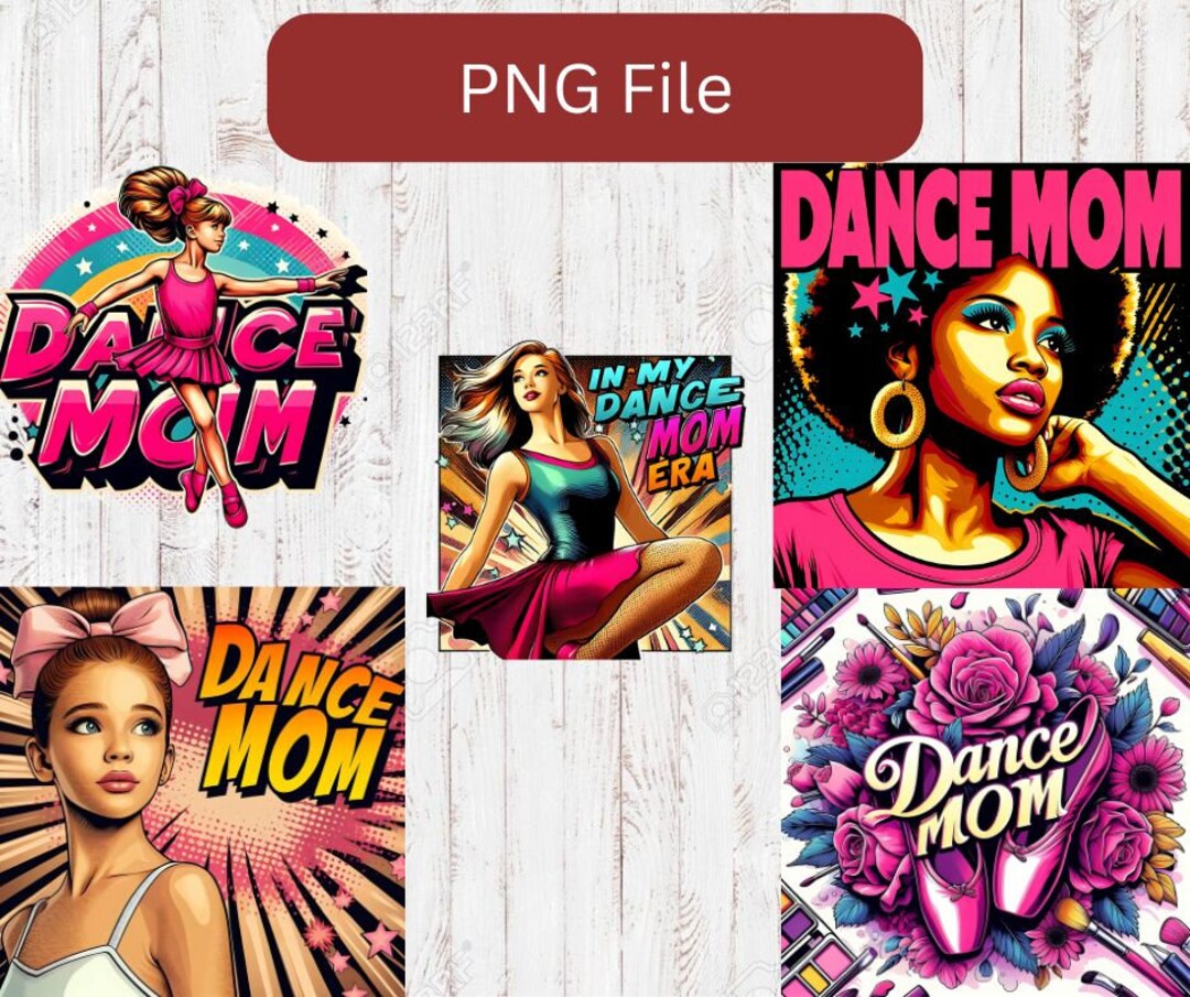 Pop Art Dance Mom PNG Sublimation Design File Retro Dance Mom Era - Etsy