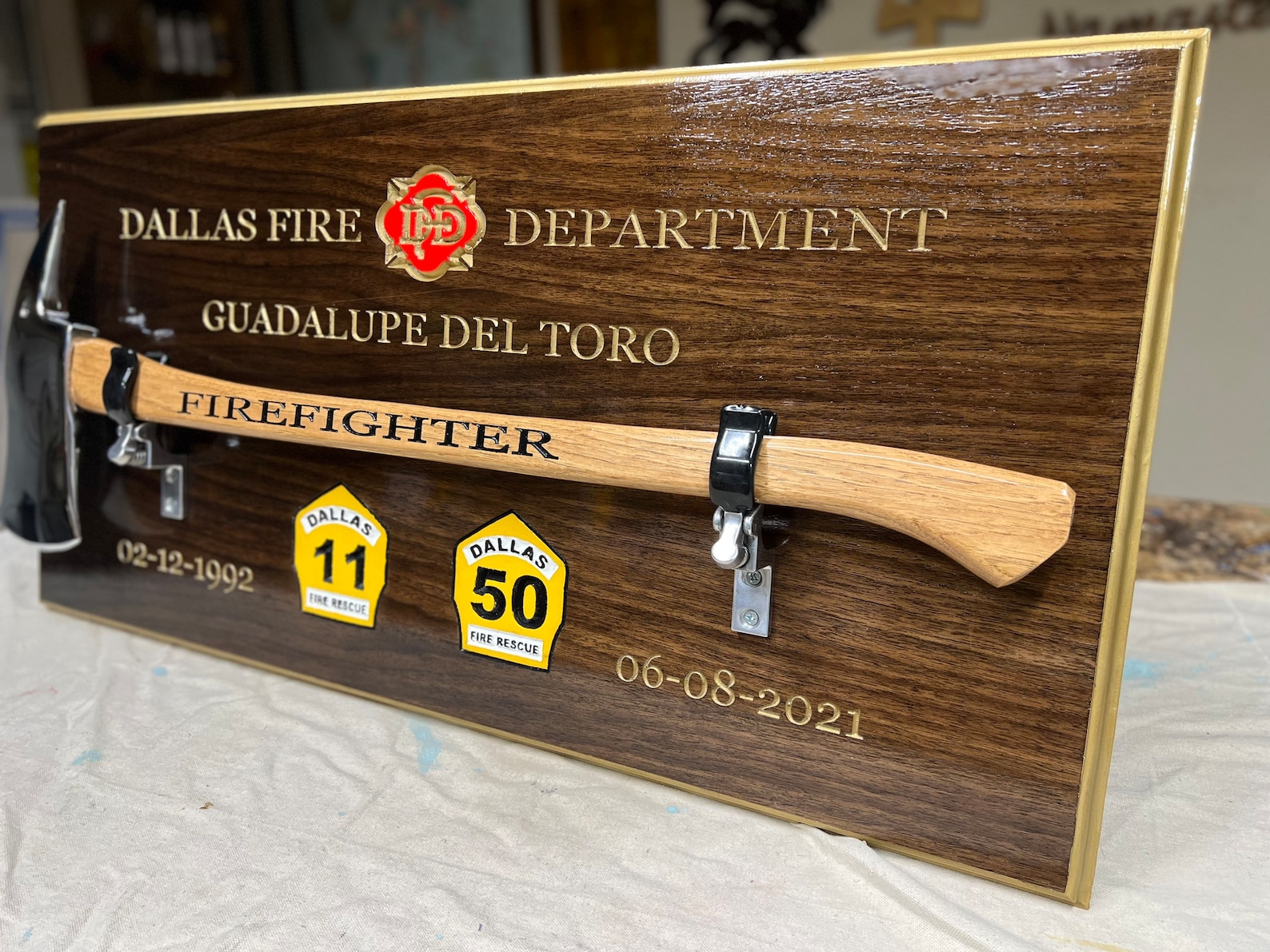Custom Firefighter Retirement Plaque - Etsy