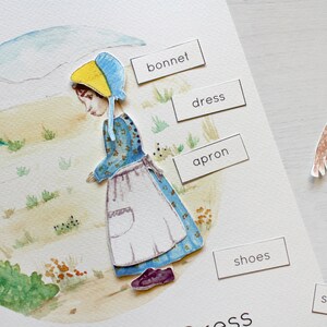 Dress a Pioneer Prairie Girl Printable Activity Poster | Historical ...
