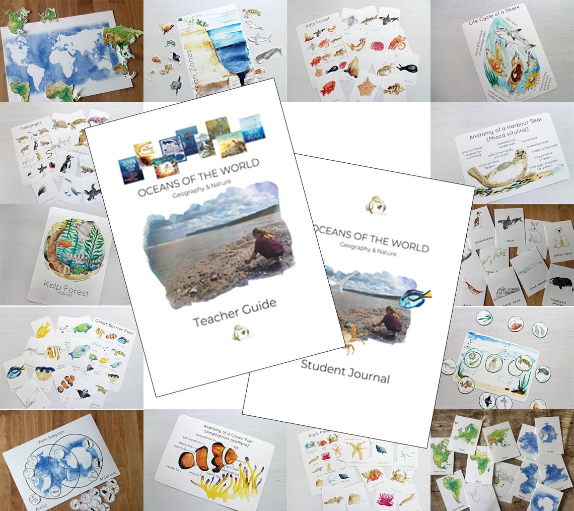 Oceans of the World Geography Curriculum Parent Guide - Etsy