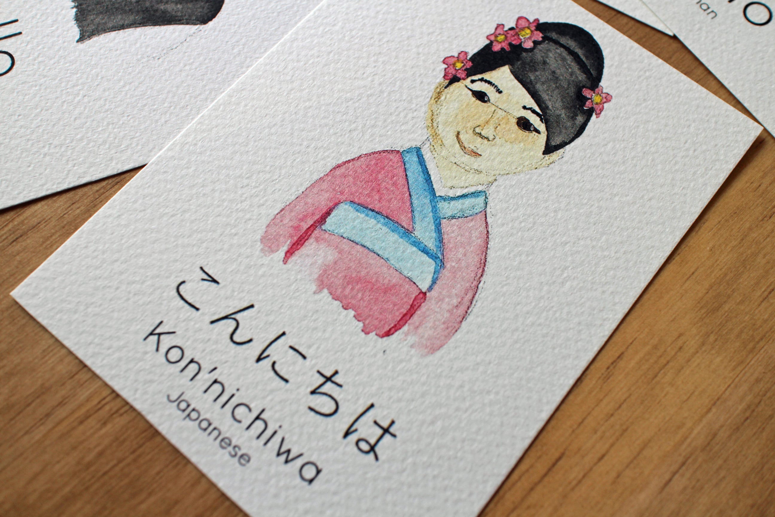 Hello Around the World Flashcards Multicultural Language | Etsy UK