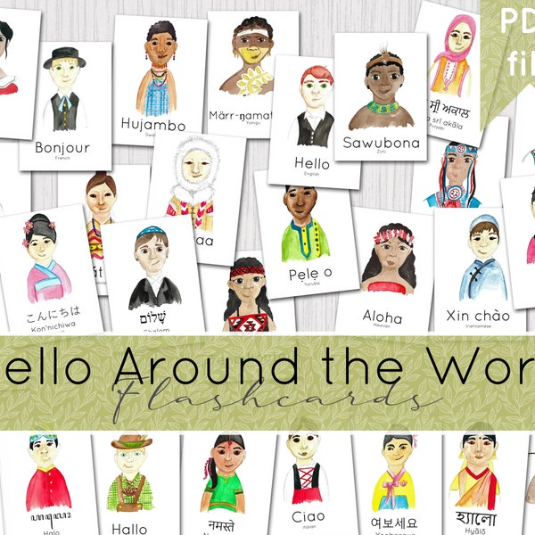 Tarjetas multiculturales - Etsy México