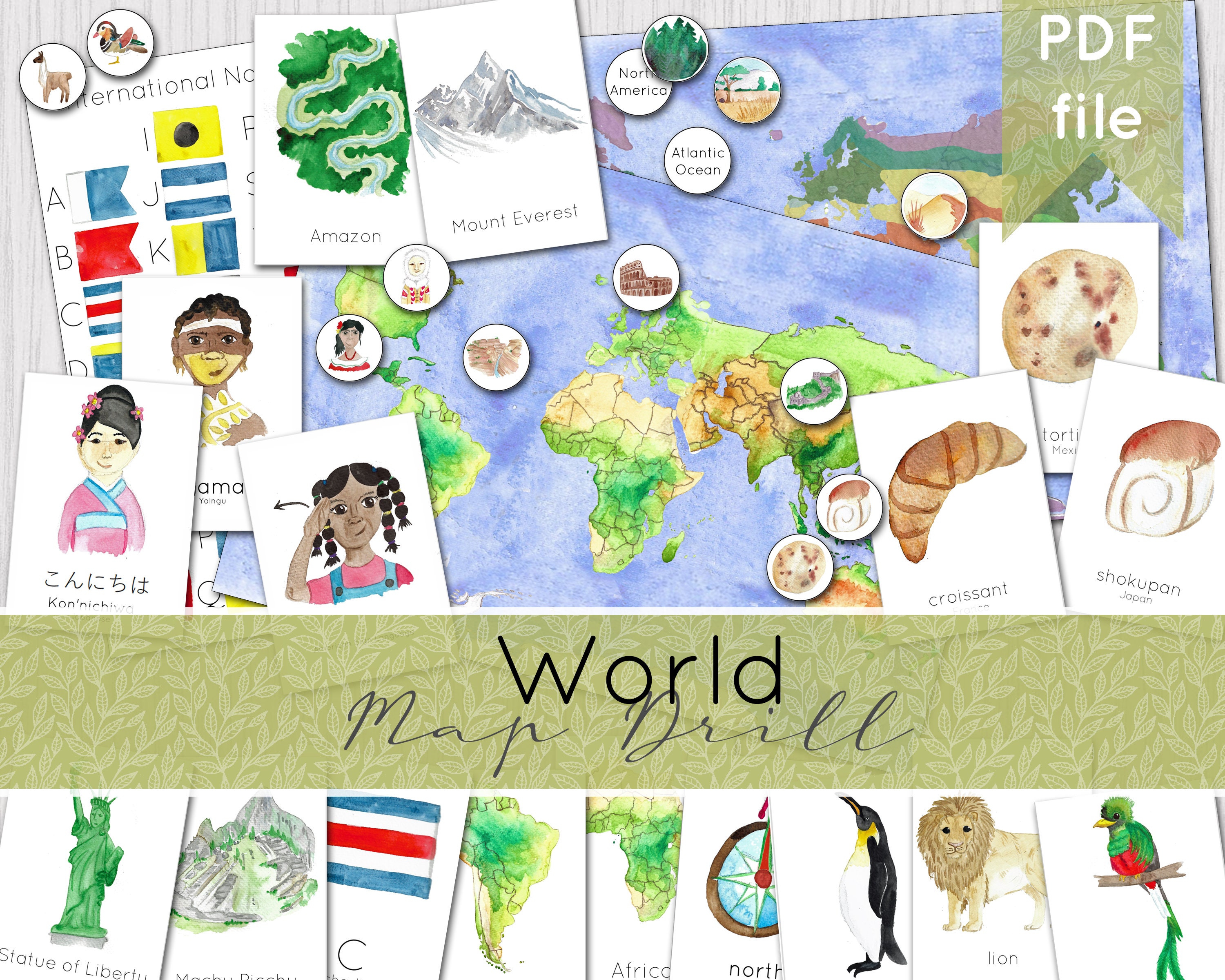 World Mapping Pack | Geography Map Drill | Continents, Biomes & Culture ...