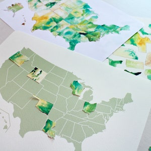 US Mapping Activity | Build the United States Activity - Etsy