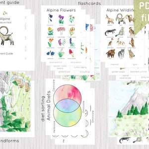 Alpine Nature Pack | Mountain Nature Study | Instant Download - Etsy