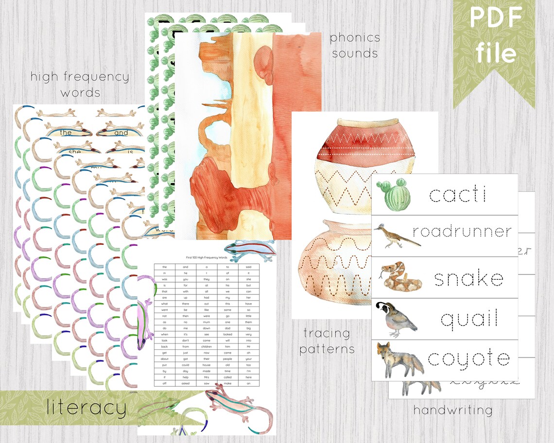 Desert Early Years Complete Curriculum Unit Preschool - Etsy