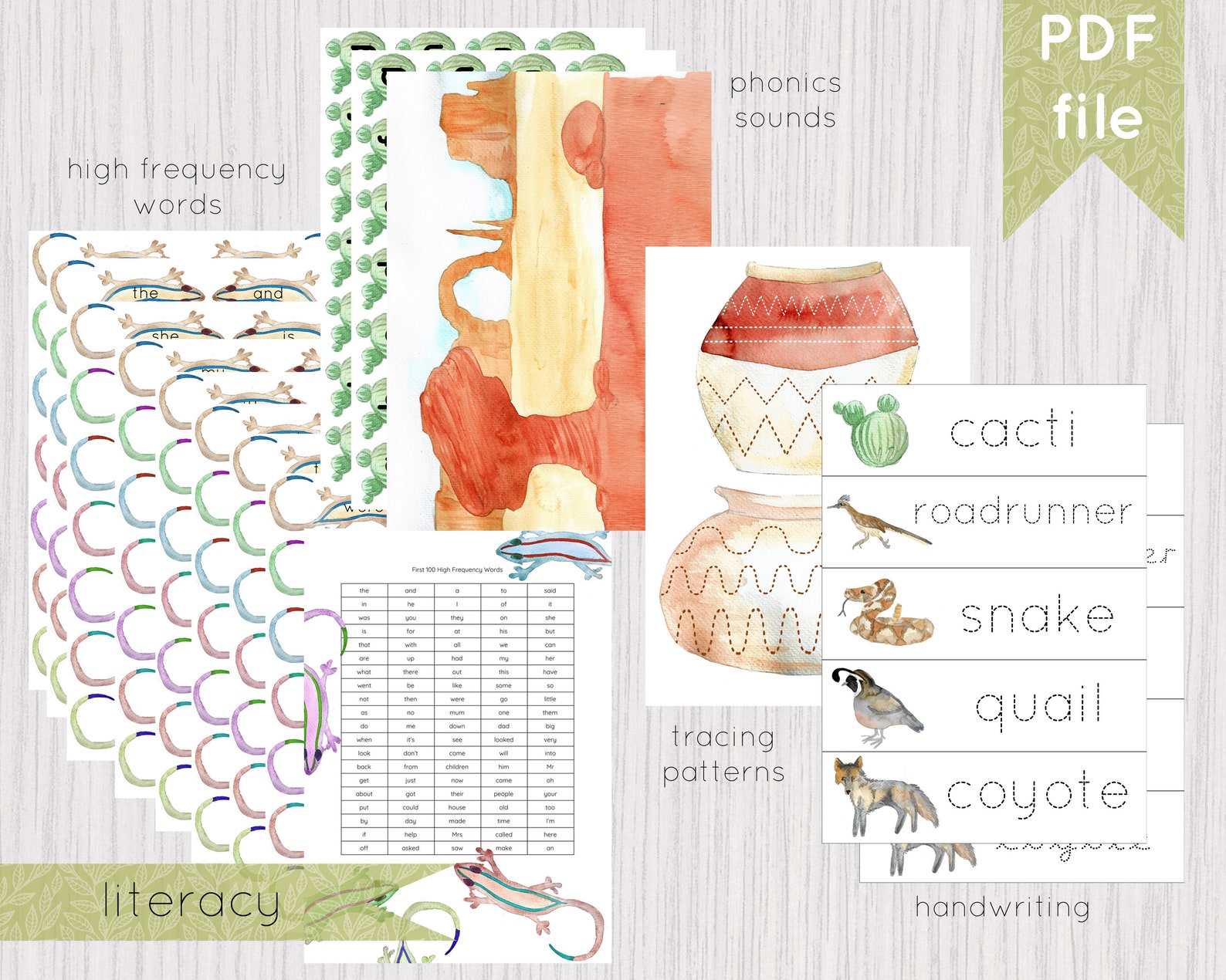 Desert Early Years Complete Curriculum Unit Preschool Instant Download ...