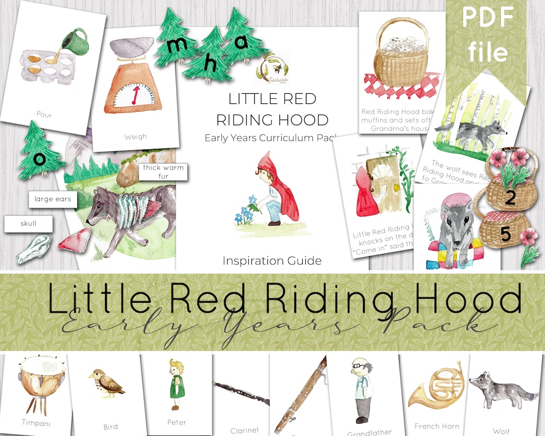 Little Red Riding Hood Traditional Tale Early Learning Resource Pack ...