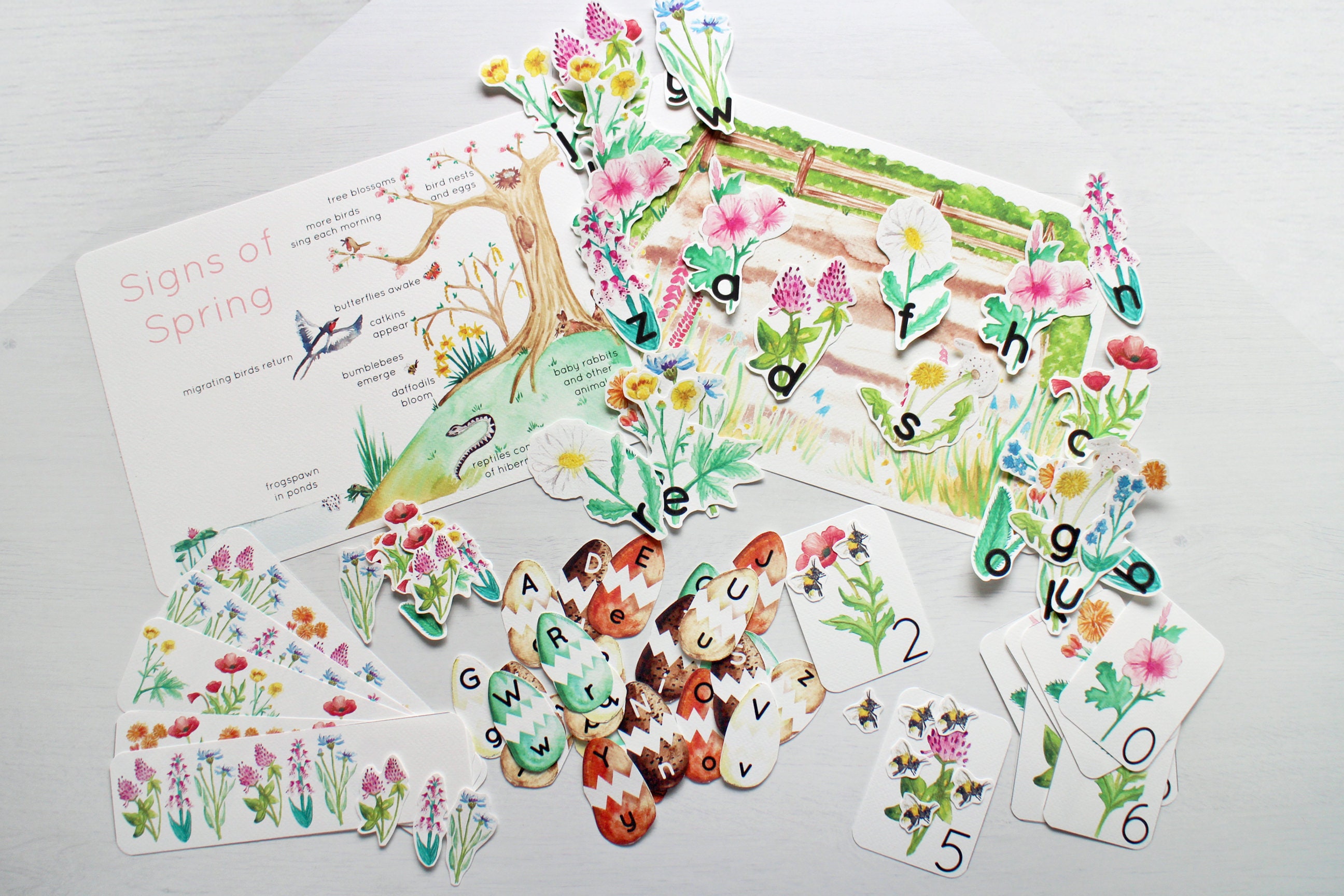 Spring Early Years Activity Bundle Phonics & Maths - Etsy