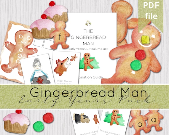 Gingerbread Man Traditional Tale Early Learning Printable - Etsy