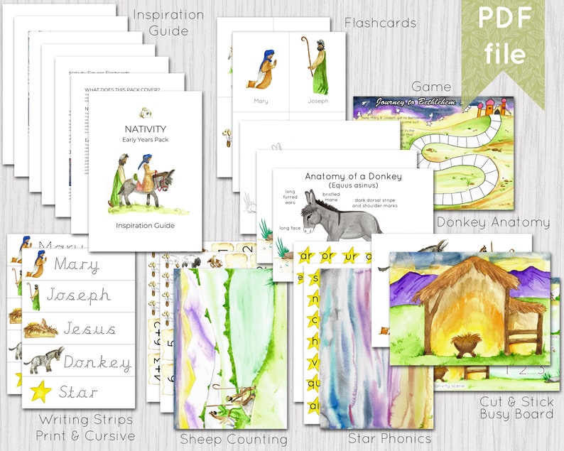 Christmas Nativity Early Years Learning Pack World Religions - Etsy Canada