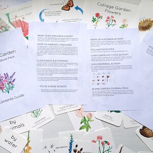 Cottage Garden Flowers Printable Science and Nature Study Pack | Spring ...
