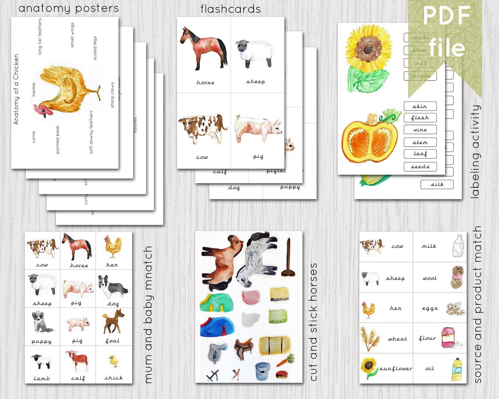On the Farm Early Years Unit Preschool Activities Bundle - Etsy