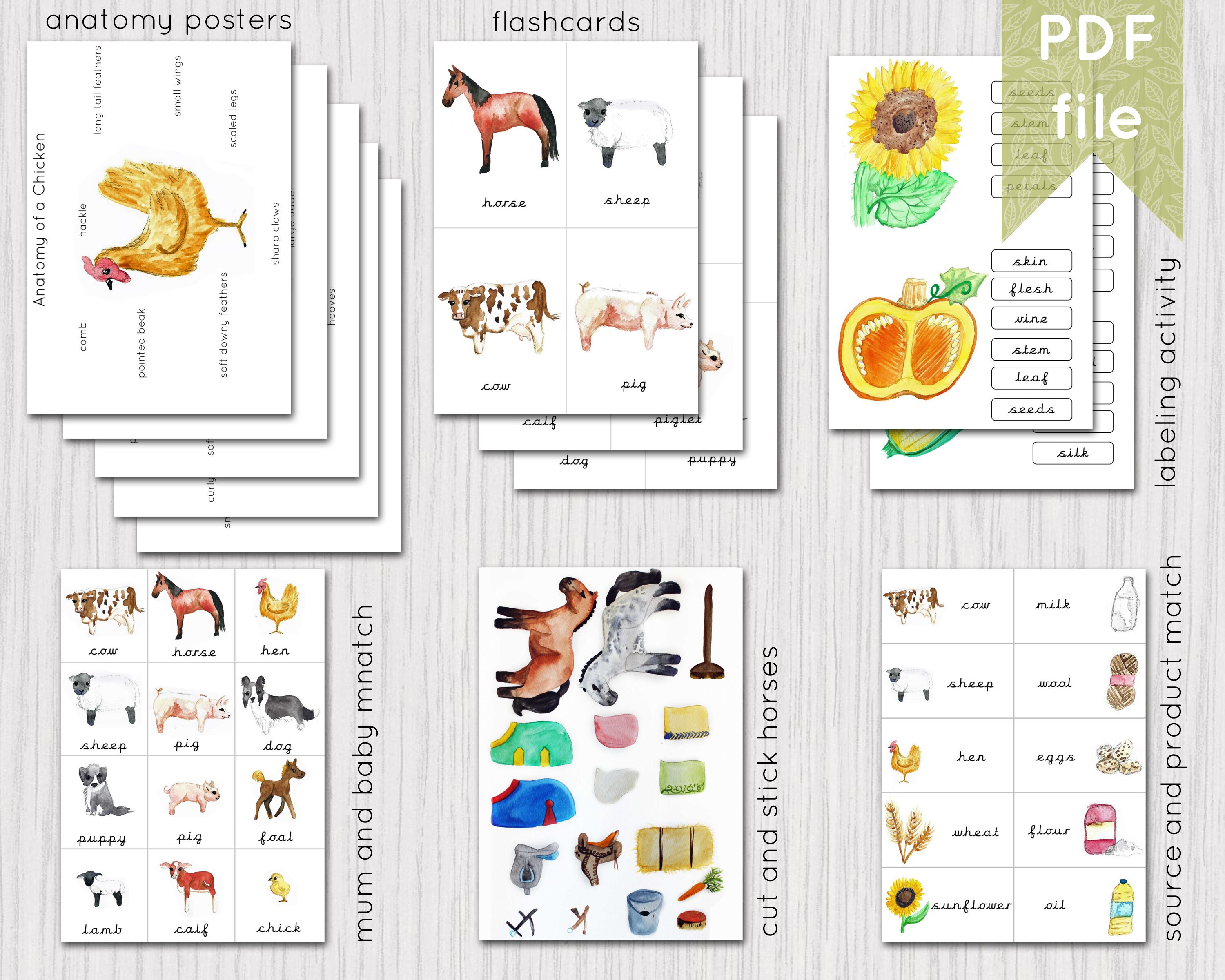 On the Farm Early Years Unit Preschool Activities Bundle - Etsy Canada