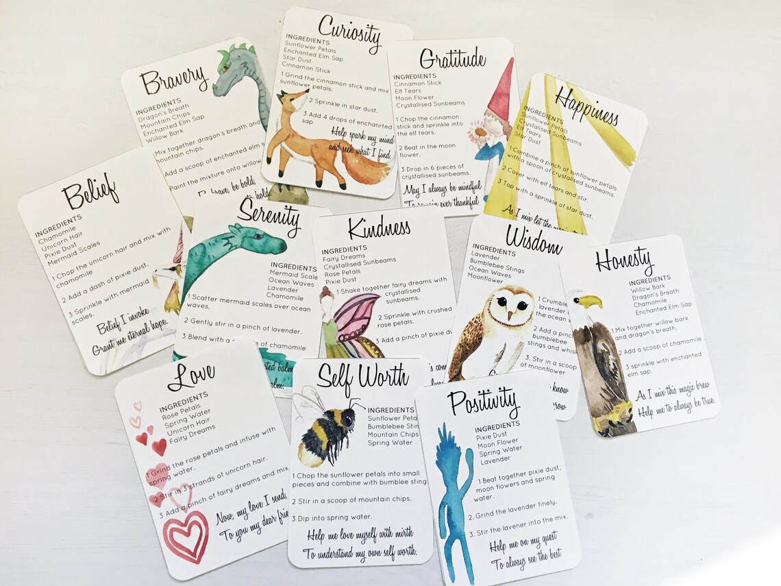 Emotion Potion Recipe Cards | 12 Magic Potion Recipes | DIGITAL ...