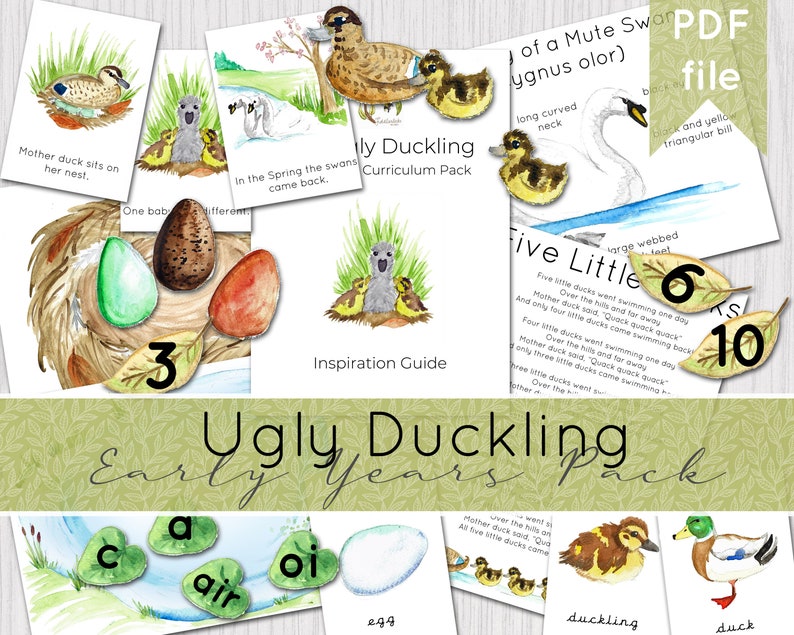 Ugly Duckling Traditional Tale Early Learning Resource Pack - Etsy
