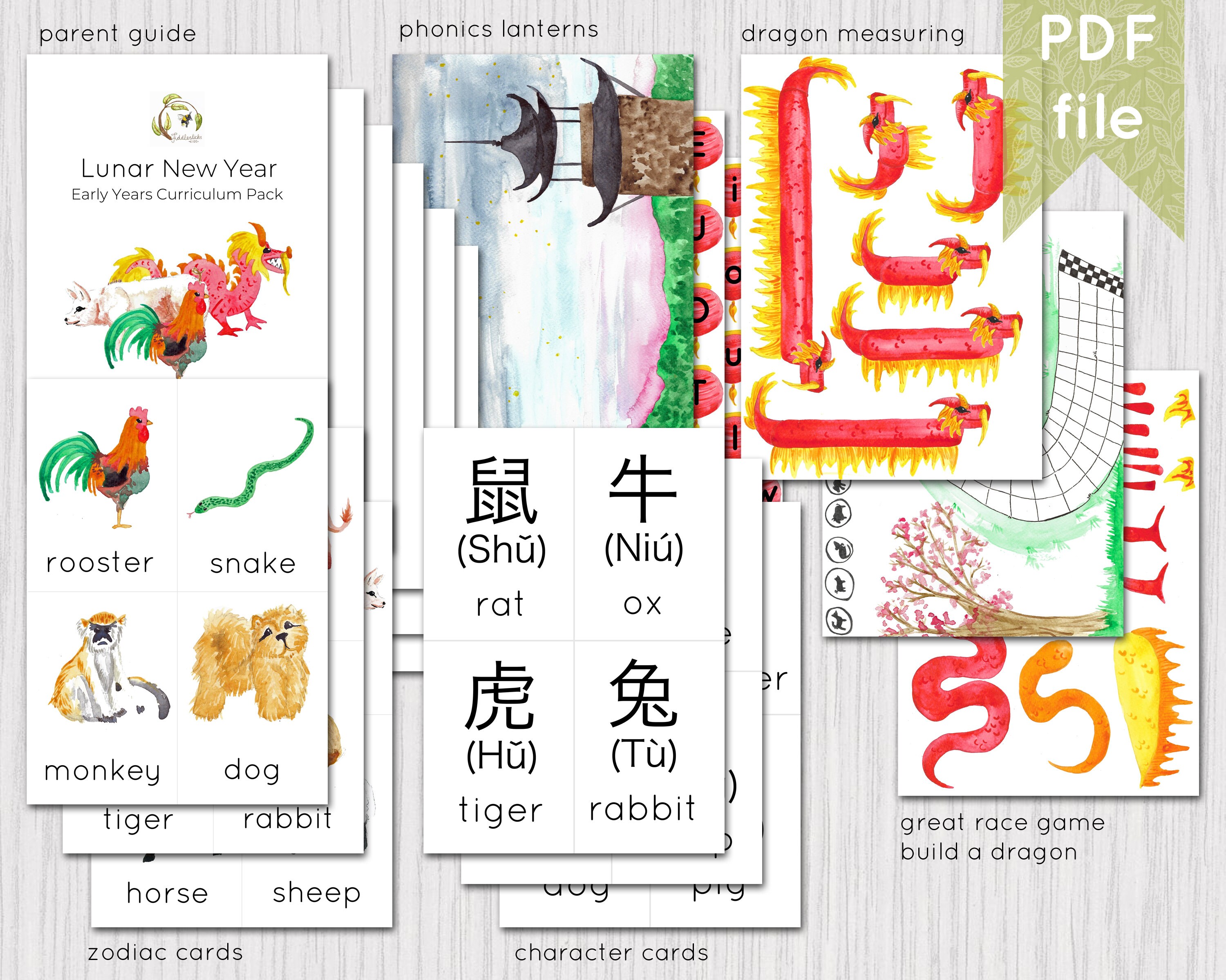 Lunar New Year Early Years Learning Pack Chinese New Year | Etsy