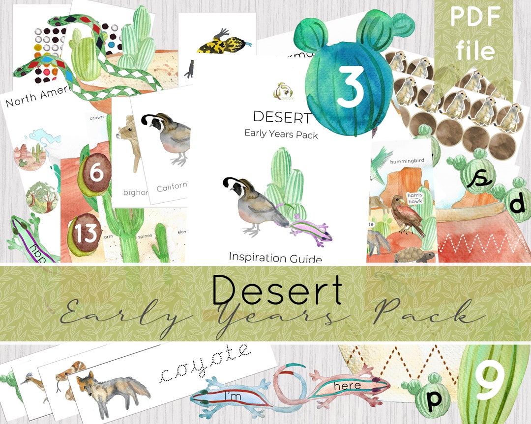 Desert Early Years Complete Curriculum Unit Preschool Instant Download ...