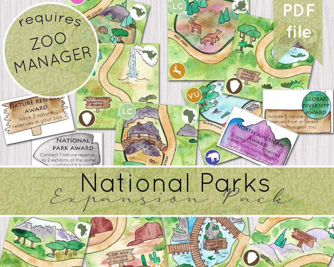 National Parks Zoo Manager Game EXPANSION PACK | Downloadable Game ...