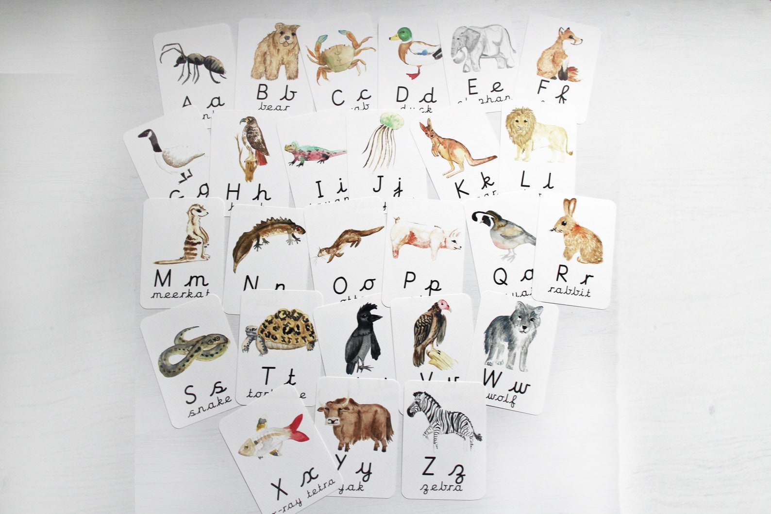 Alphabet Flashcards Printable Phonetic Flashcards DIGITAL - Etsy