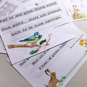 Spring Pre Cursive Handwriting Bundle | Charlotte Mason Style Hand ...
