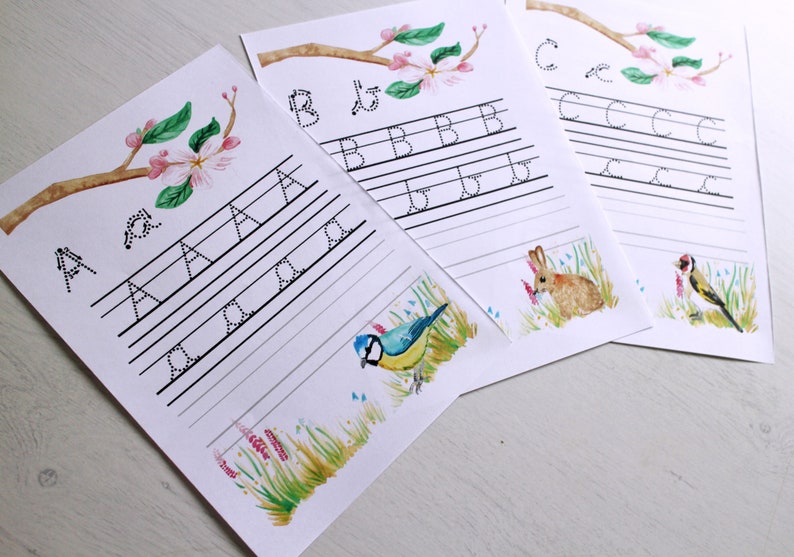 Spring Pre Cursive Handwriting Bundle Charlotte Mason Style - Etsy
