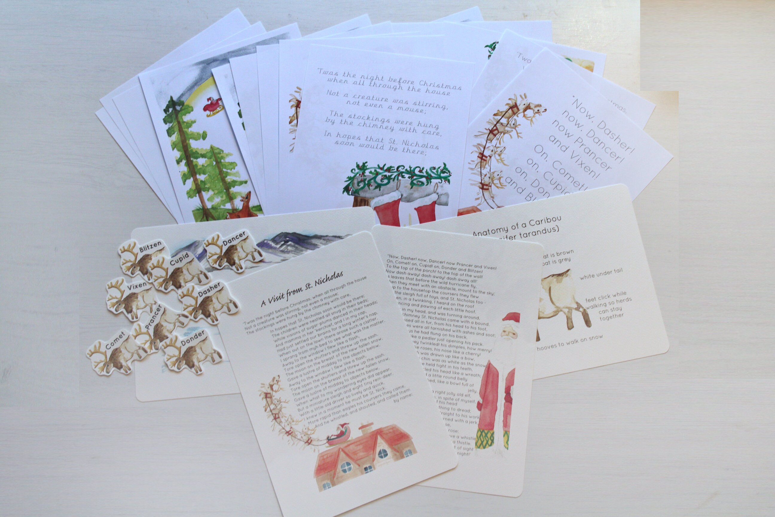 Night Before Christmas Poetry Study Pack INSTANT DOWNLOAD | Etsy