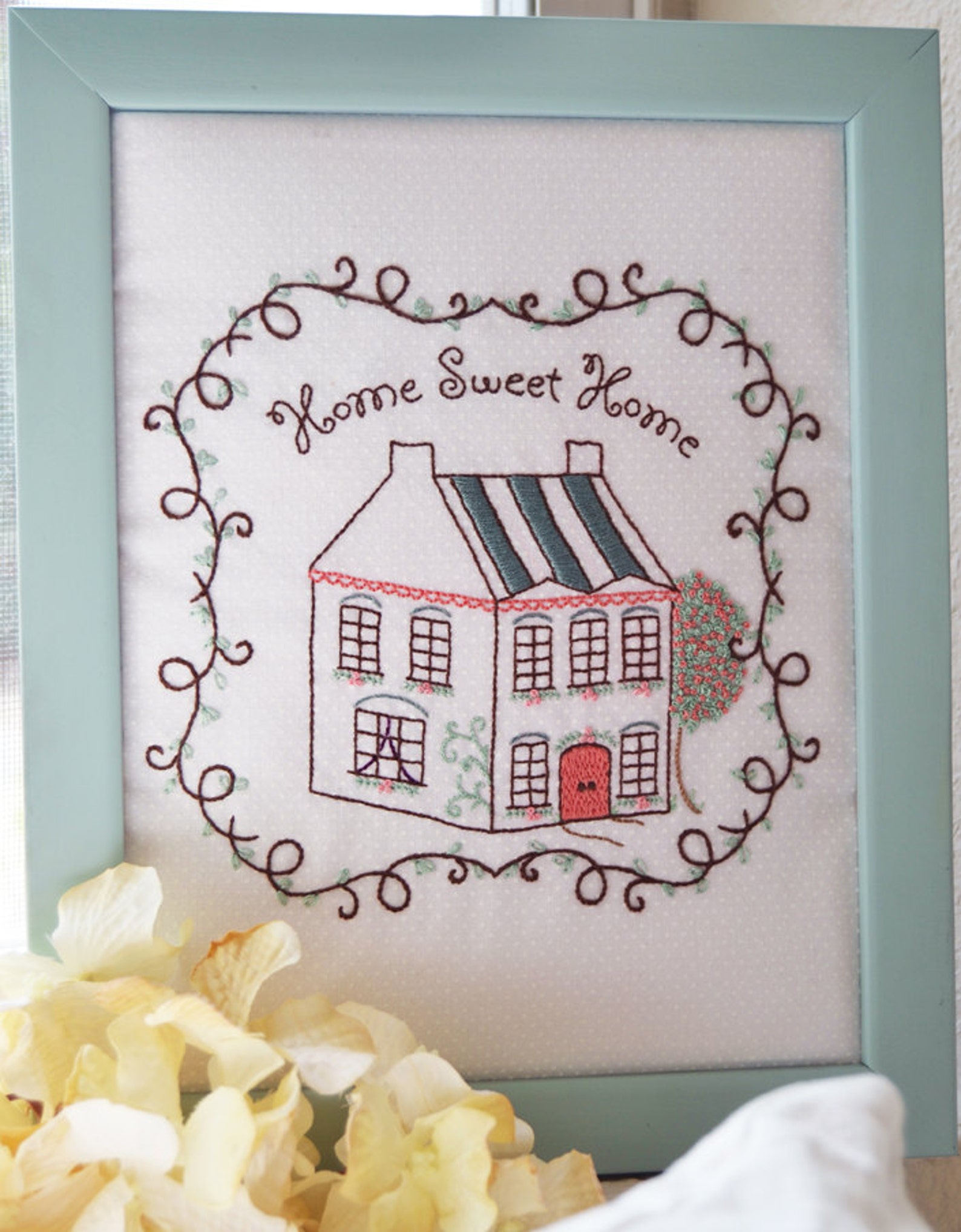 Home Sweet Home Embroidery Pattern - Etsy
