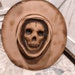 Levi: Skull Crown Shape Mens Hat . Hand Shaped Hat, Burned Hat, Cowboy ...