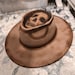 Levi: Skull Crown Shape Mens Hat . Hand Shaped Hat, Burned Hat, Cowboy ...